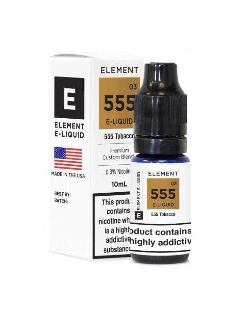 Element 50/50 555 Tobacco, E-Liquid & Juices